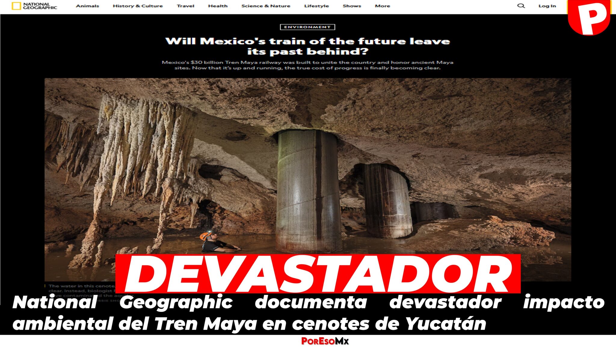 National Geographic documenta devastador impacto ambiental del Tren ...